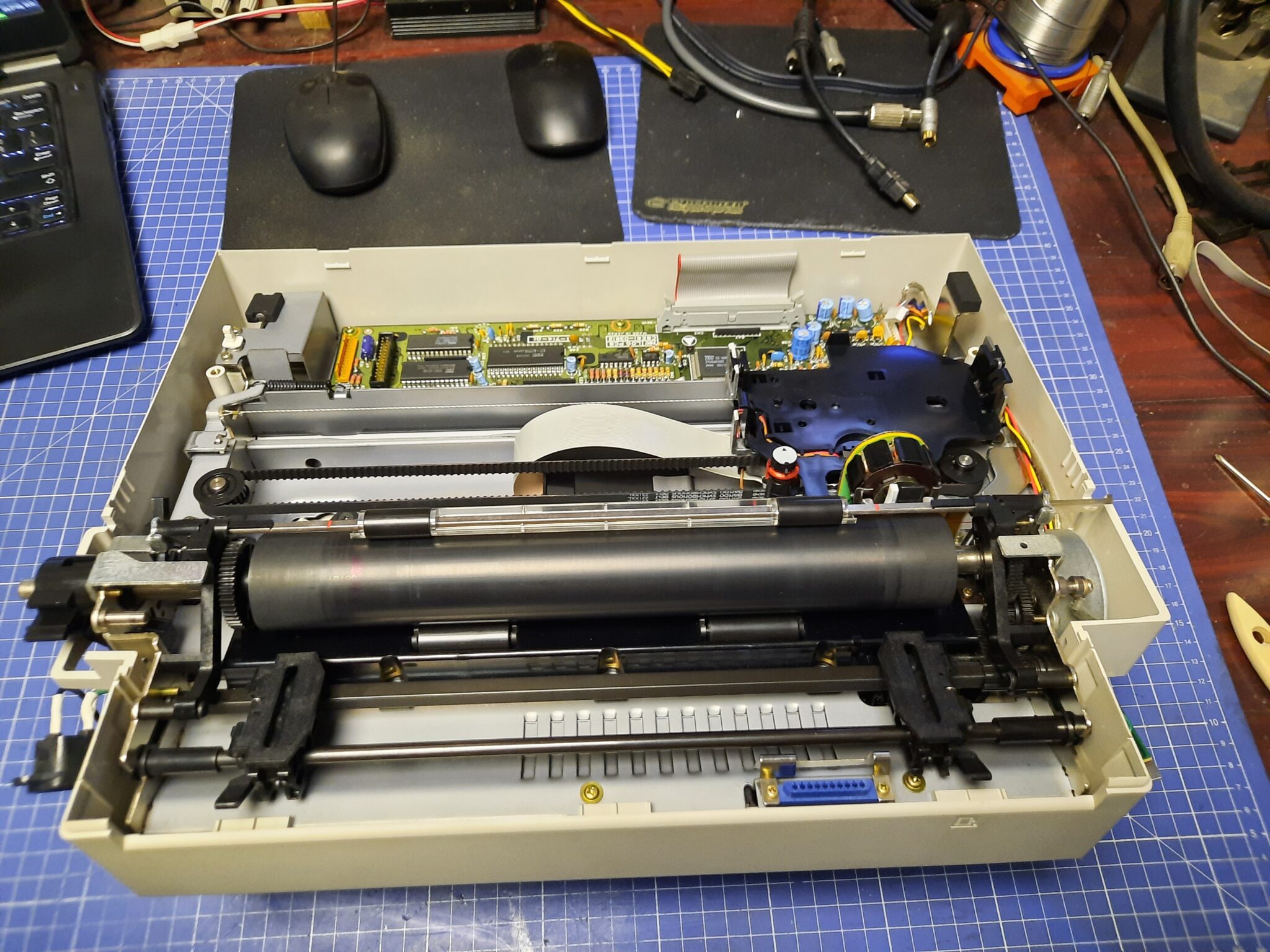 Restoring dot-matrix printer
